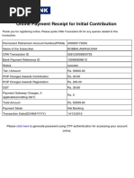 National Pension Scheme (NPS) Receipt | PDF