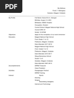 Work Immersion Application Letter | PDF | Wellness