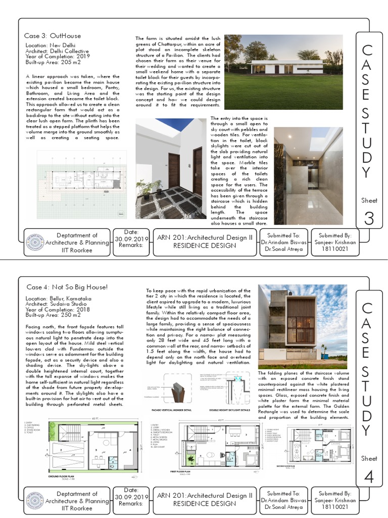 Case Study: Modern Residence Design | PDF | Window | Economic Sectors