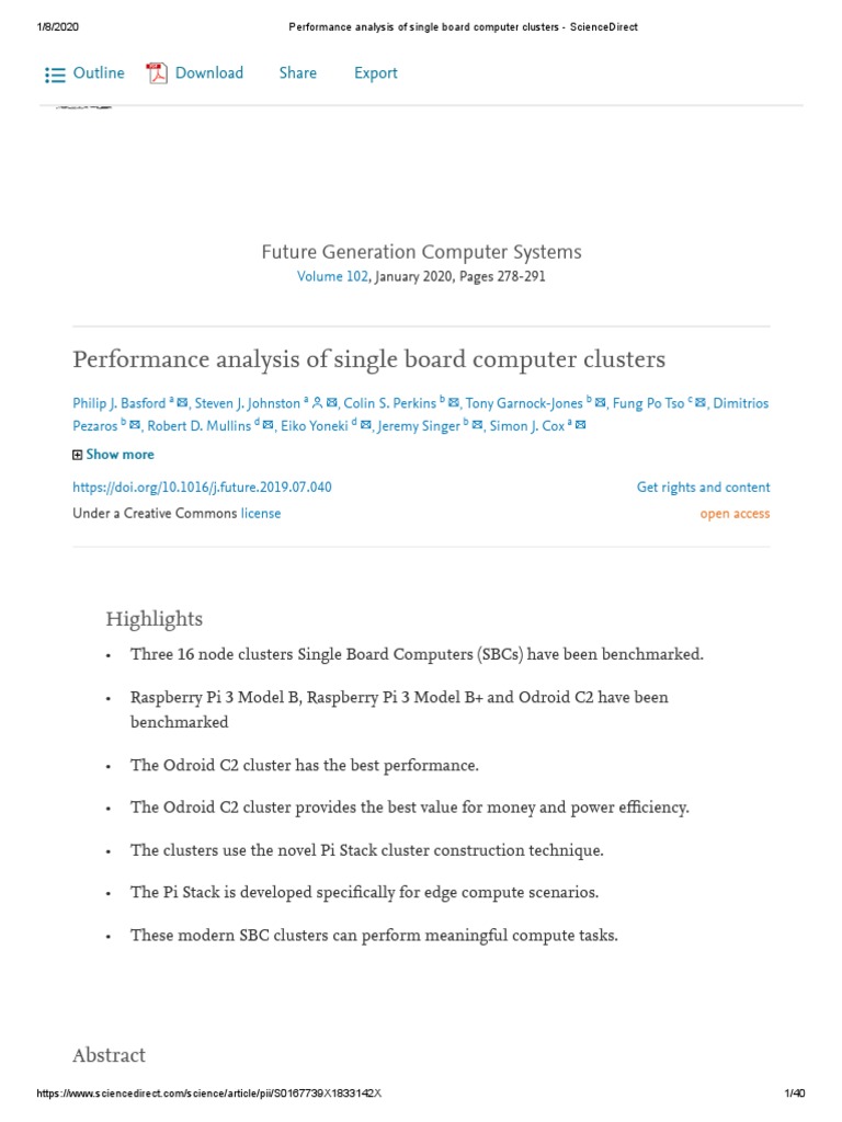 Single Board Computer Clusters | PDF | Raspberry Pi | Duplex ...