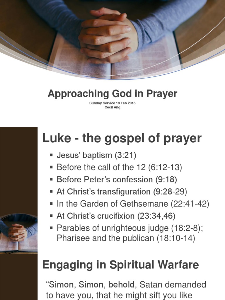 Approaching God: A Prayer Guide | PDF | God The Father | Jesus