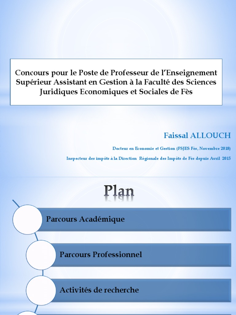 Fsjes Fes | PDF | Science | Économie