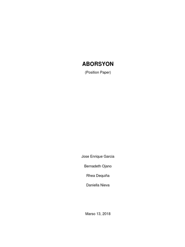 Position Paper | PDF