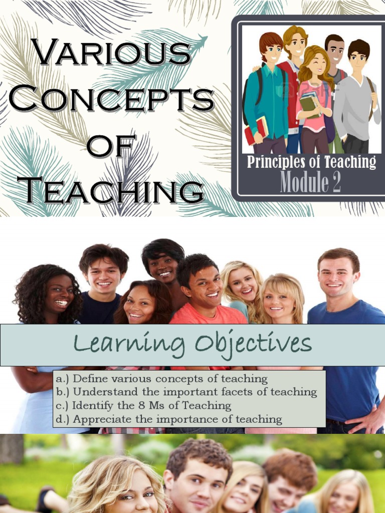 Various Concepts in Teaching | PDF | Human | Goal