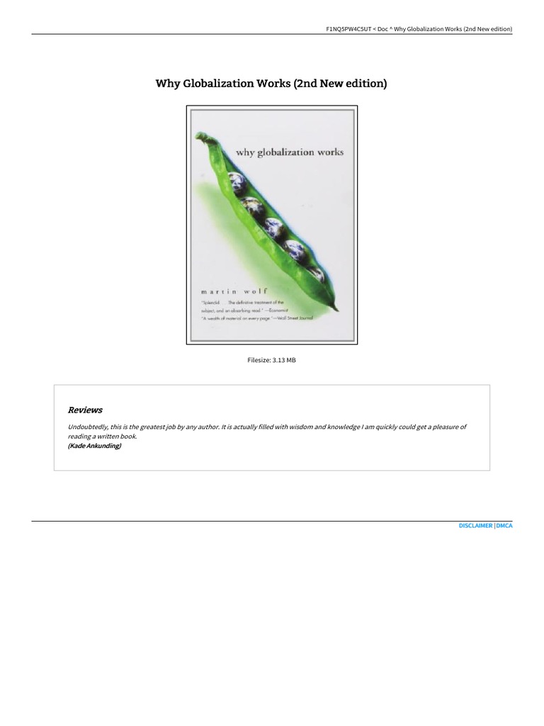 n2oBHJHtY Why Globalization Works 2nd New Edition 0300107773 | PDF ...