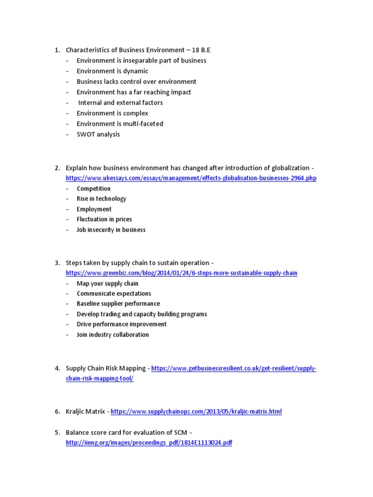 Operations Analytics Notes | PDF