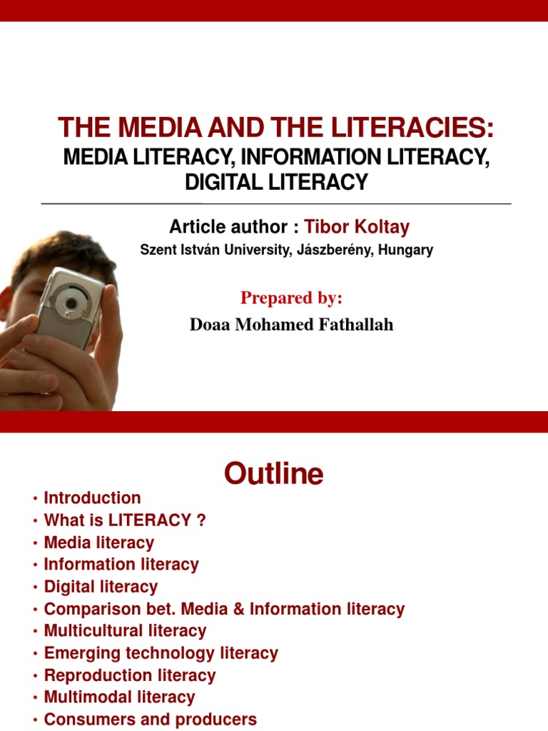 Doaa Article Presentation Media Literacy | PDF | Information Literacy ...