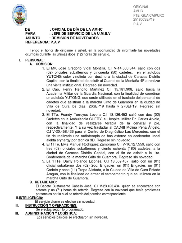 Novedades Al Rectorado | PDF | Militar | Violencia