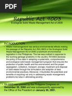 RA9003 | PDF | Waste Management | Waste
