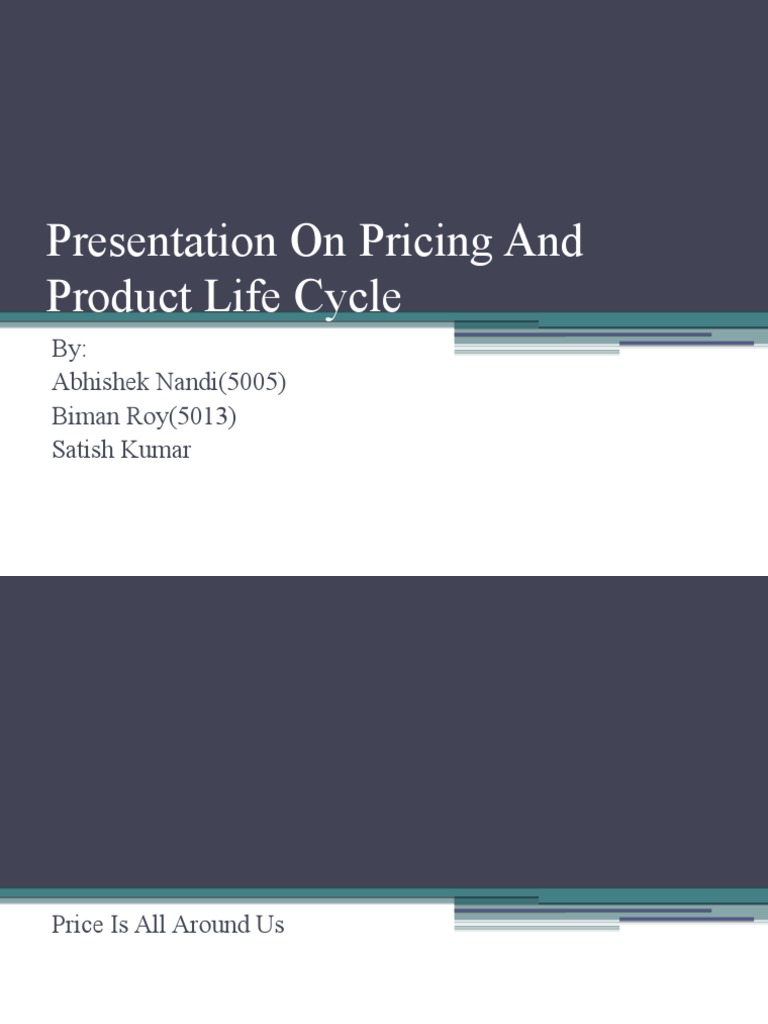 Pricing Strategies & Product Life Cycle | PDF | Pricing | Marketing