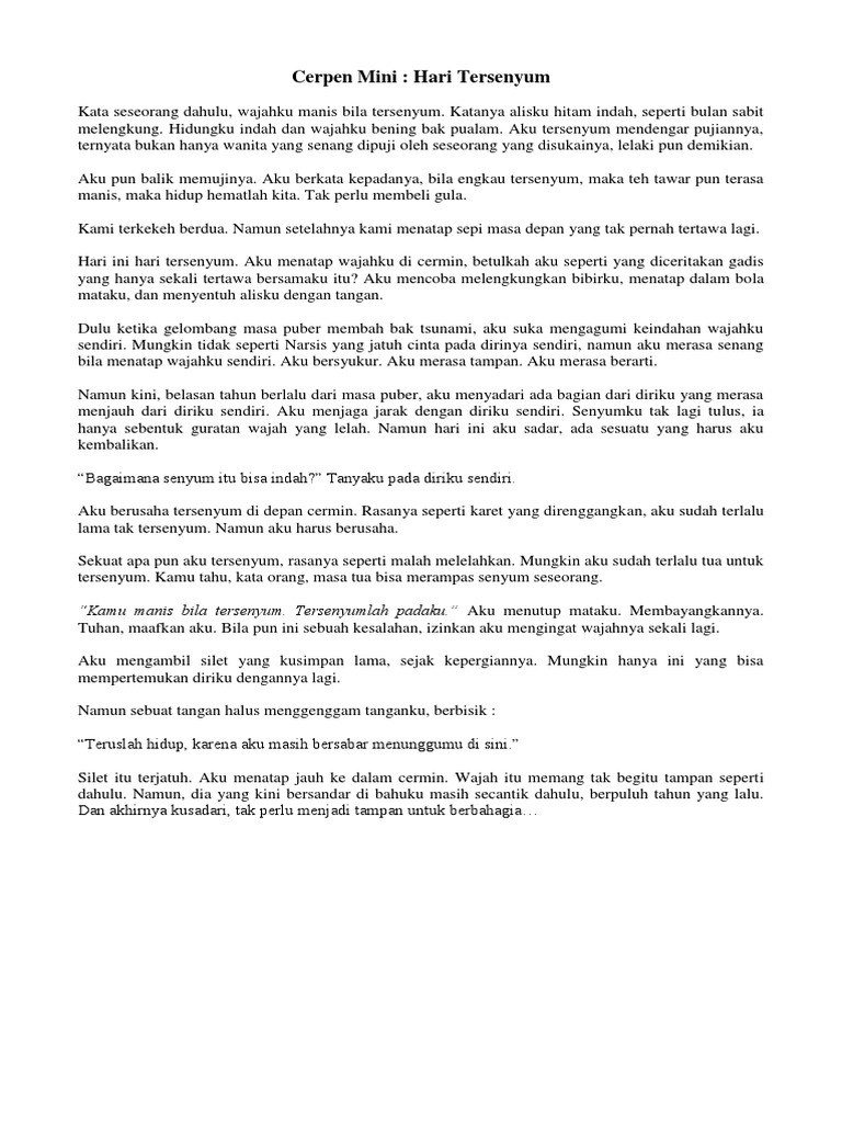Cerpen Mini, Ideal, Dan Panjang | PDF