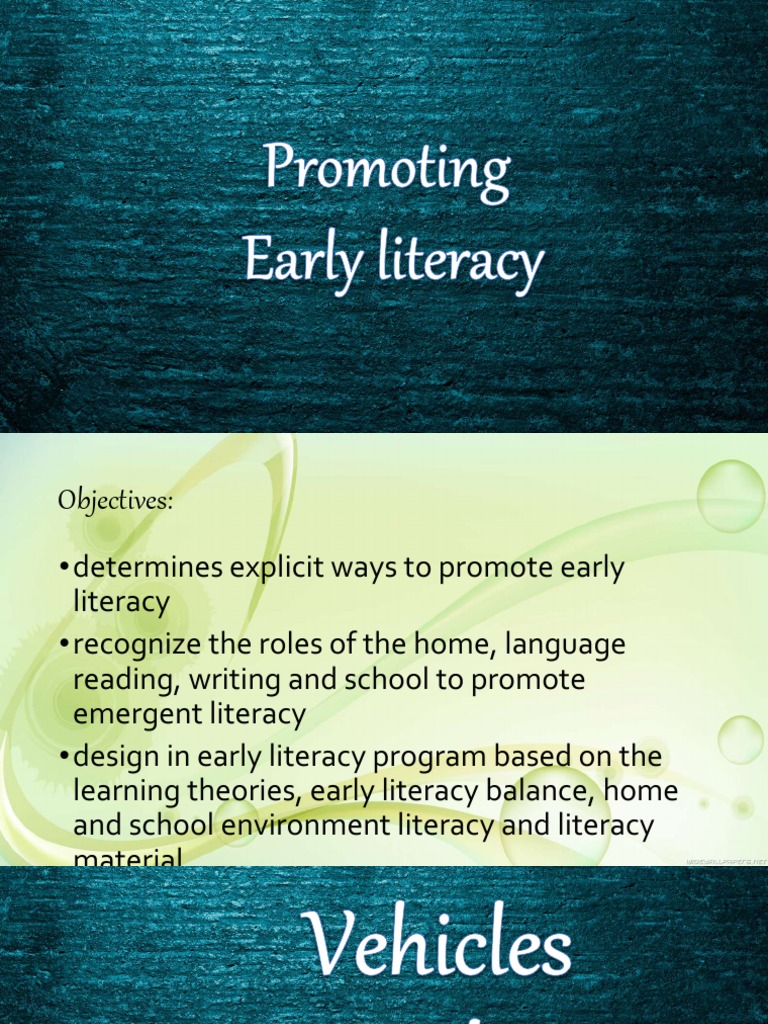 Promoting Early Literacy | PDF | Literacy | Children's Literature