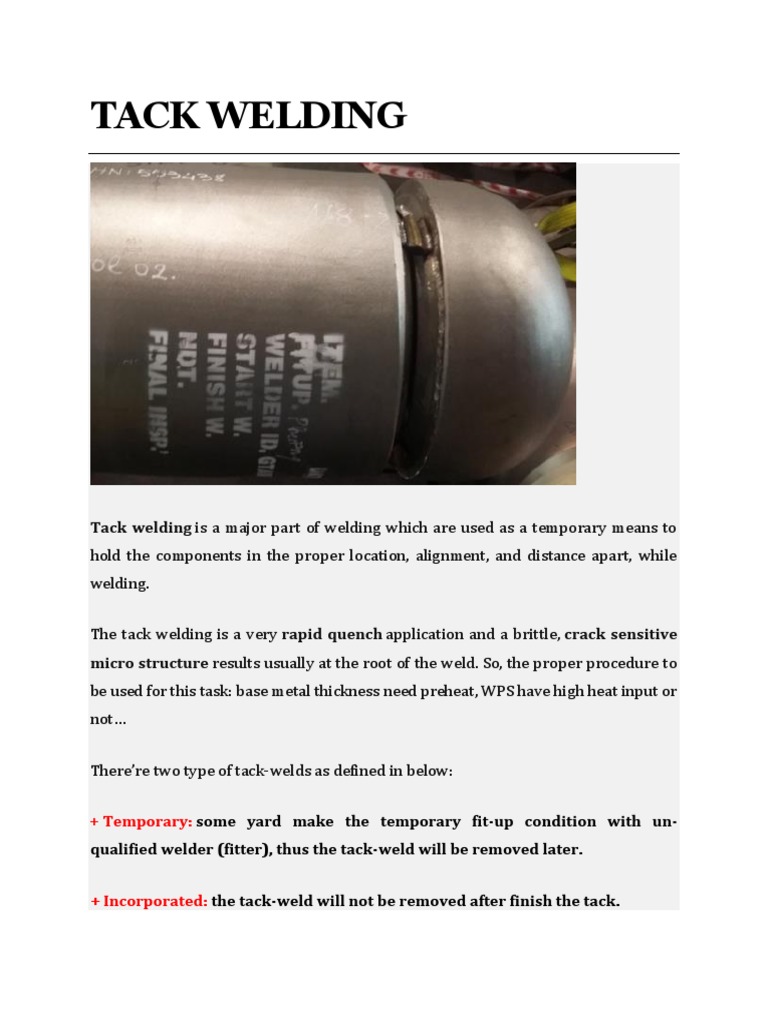 Part 68 Tack Welding | PDF