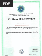 CAC Form 1.1: Company Registration Guide | PDF | Notary Public | Common Law
