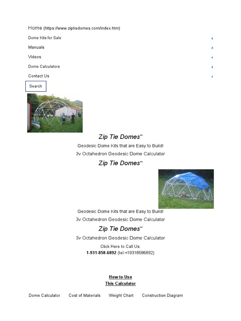 Domes 3v Octa Calculator | PDF | Dome | Nature