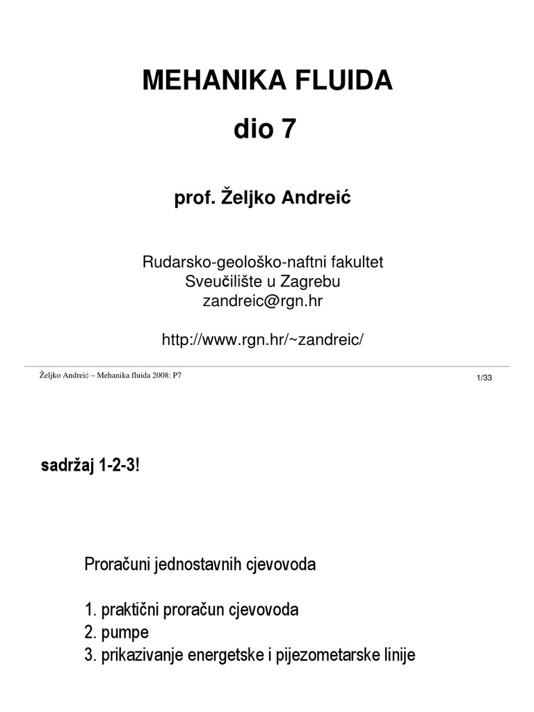 Mehanika Fluida | PDF