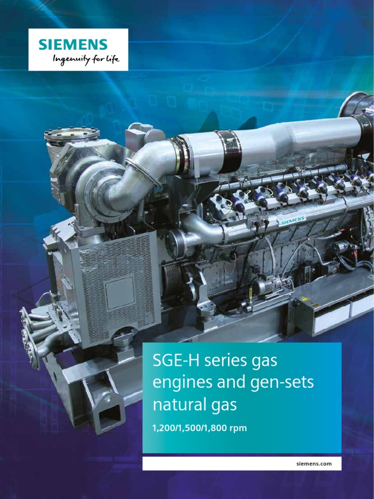 Sge H Series Gasengines NG LR | PDF | Cylinder (Engine) | Engines
