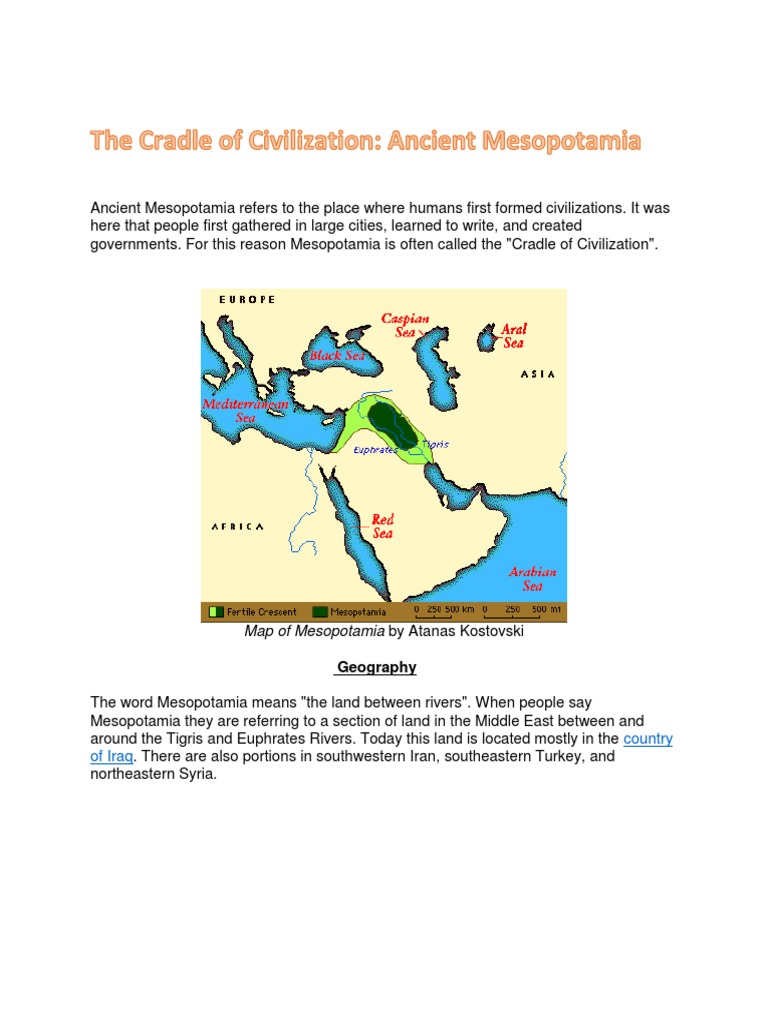 The Cradle of Civilization | PDF | Mesopotamia | Babylonia