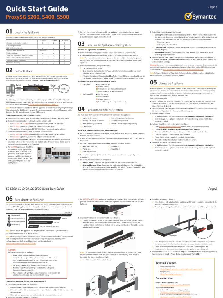 ProxySG Quick Start Guide | PDF | Proxy Server | Computer Network