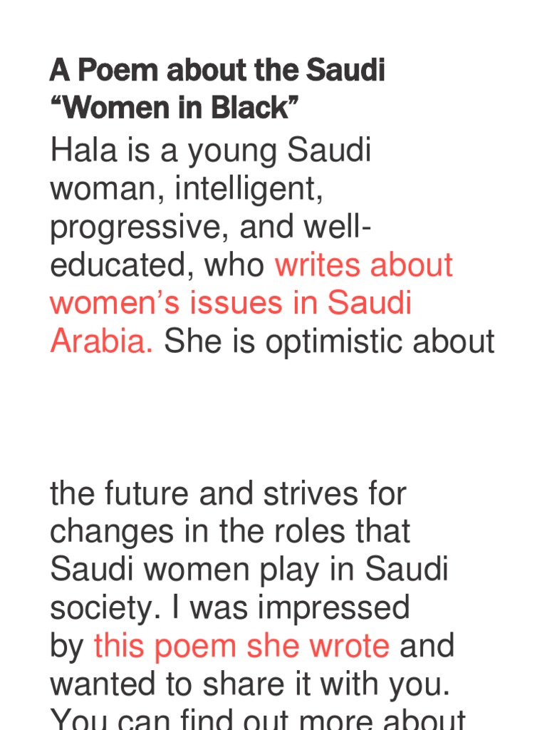 A Poem About The Saudi | PDF