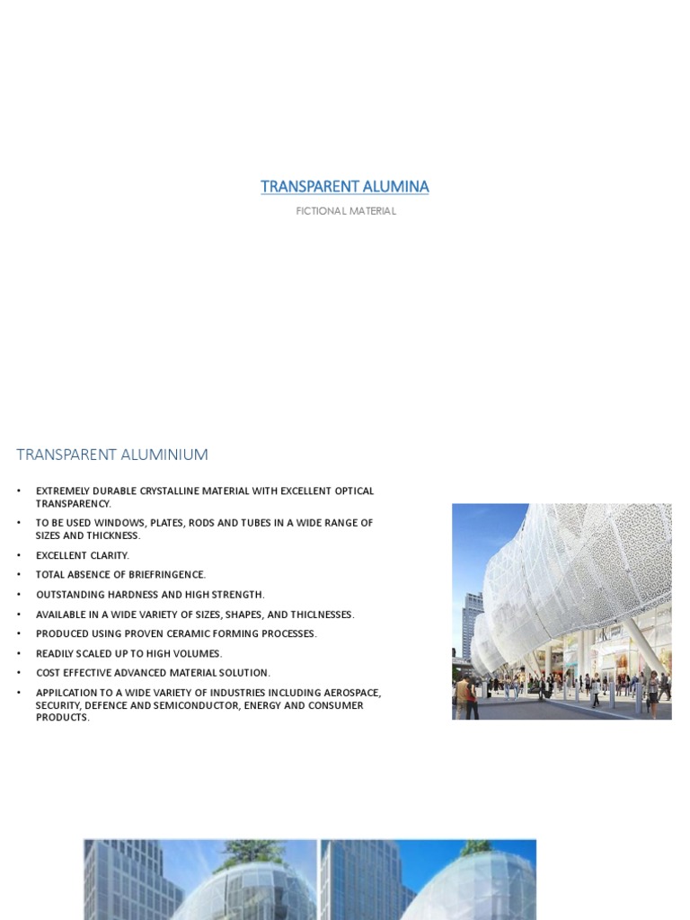 Transparent Alumina: Durable Optical Material | PDF