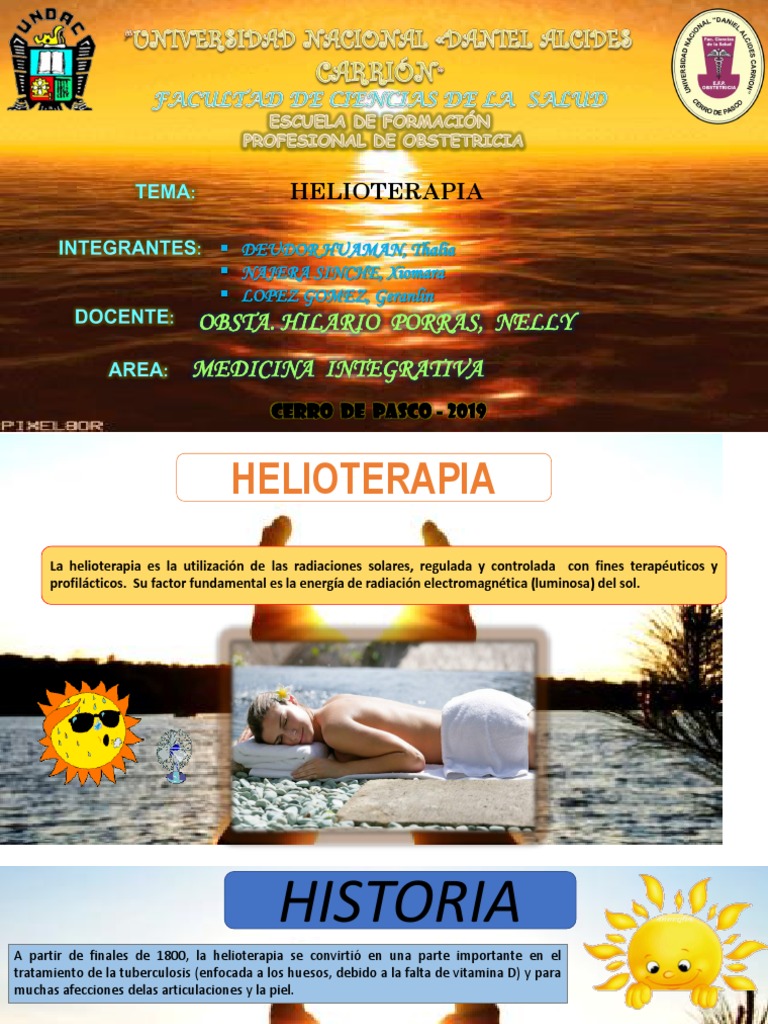 Beneficios y Precauciones de la Helioterapia | PDF | Especialidades ...
