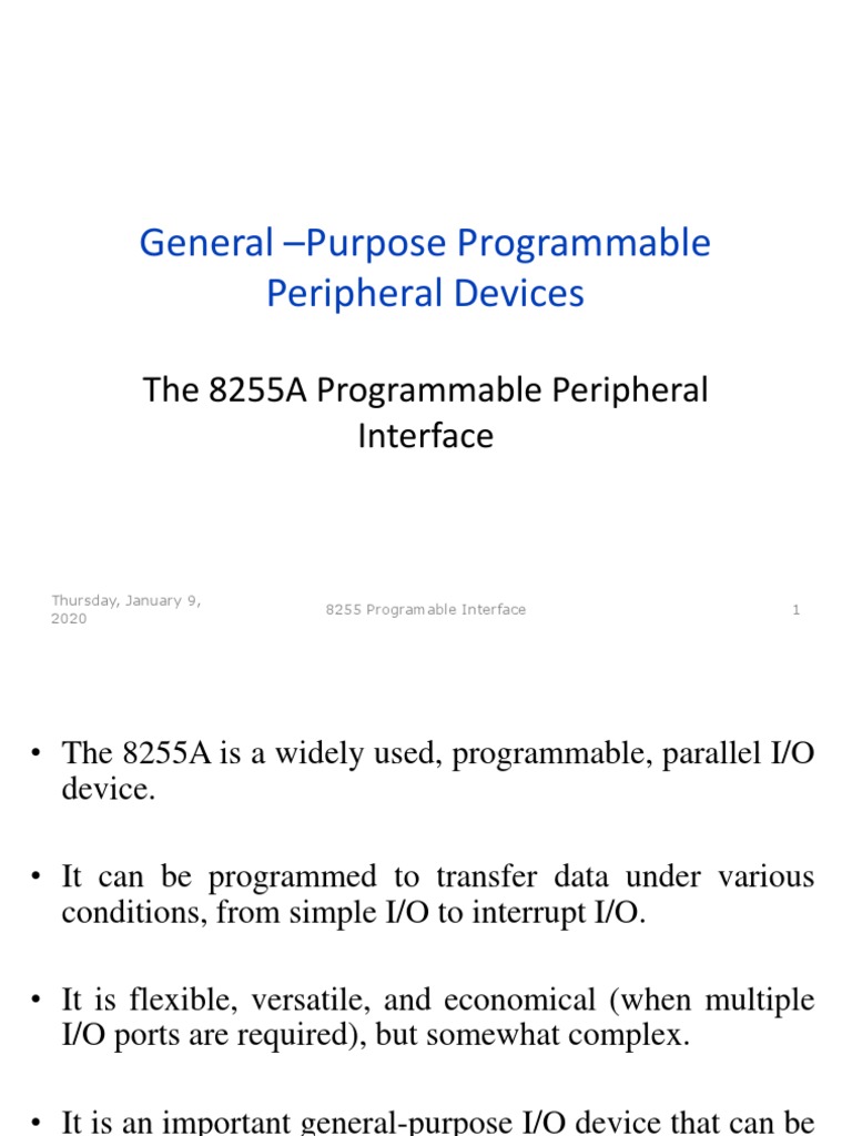 Ppi 8255 | PDF | Computer Engineering | Electronic Design