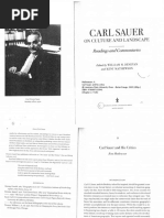 Sauer's Cultural Landscape Theory | PDF