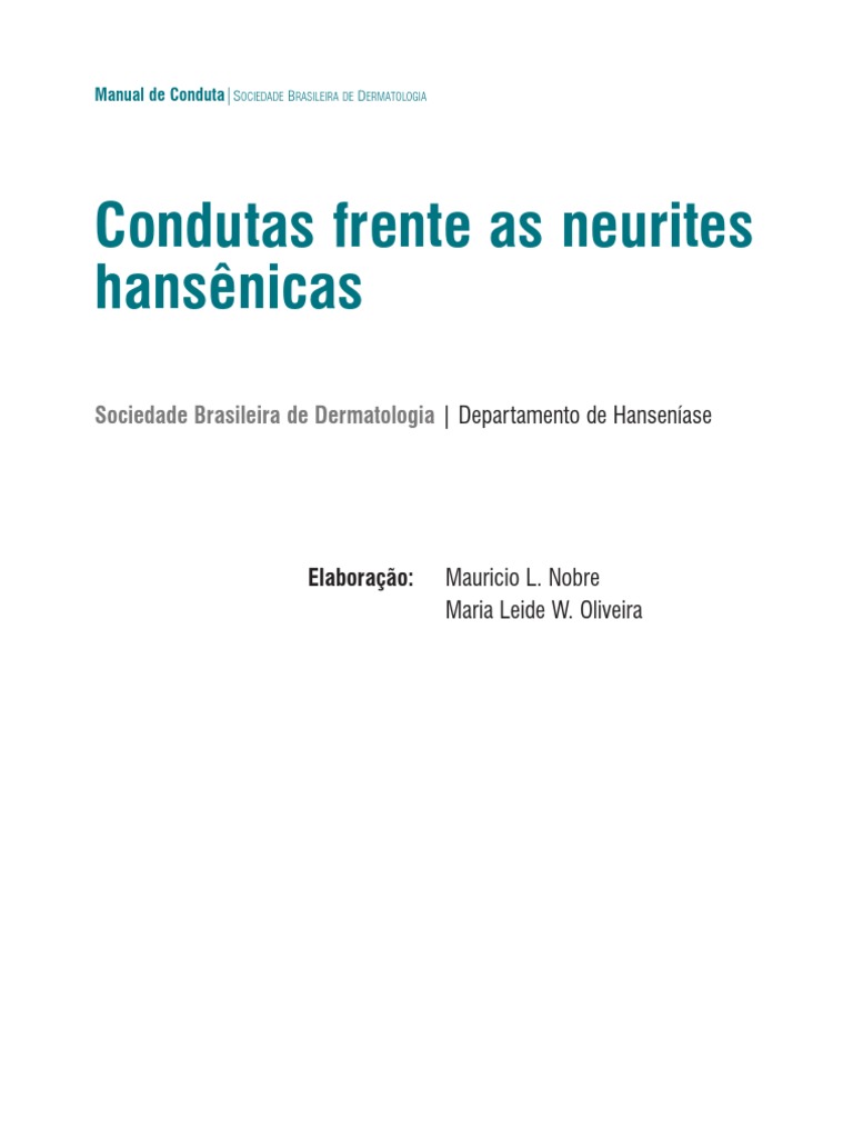 Manual de Conduta Neurites Hansenica | PDF | Especialidades médicas ...