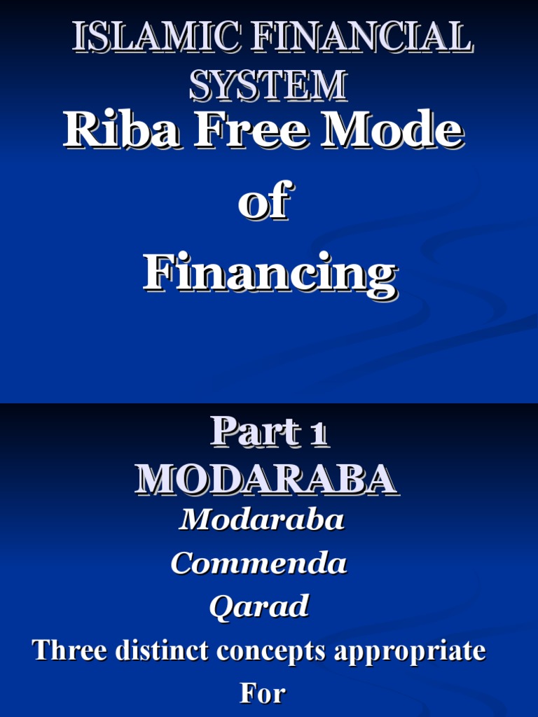 6..riba Free Financial Product Modaraba Part 1 | PDF | Money | Currency