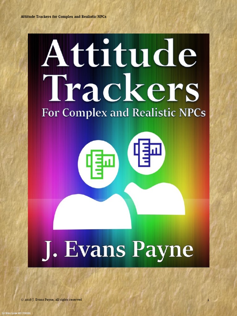 Attitude Trackers For Complex and Realistic NPCs | PDF | Copyright ...