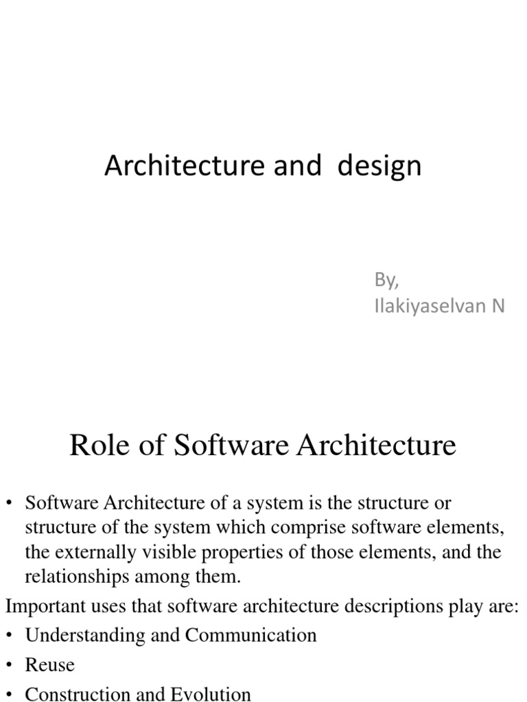 Architectural Design New | PDF | Software Architecture | Model–View–Controller