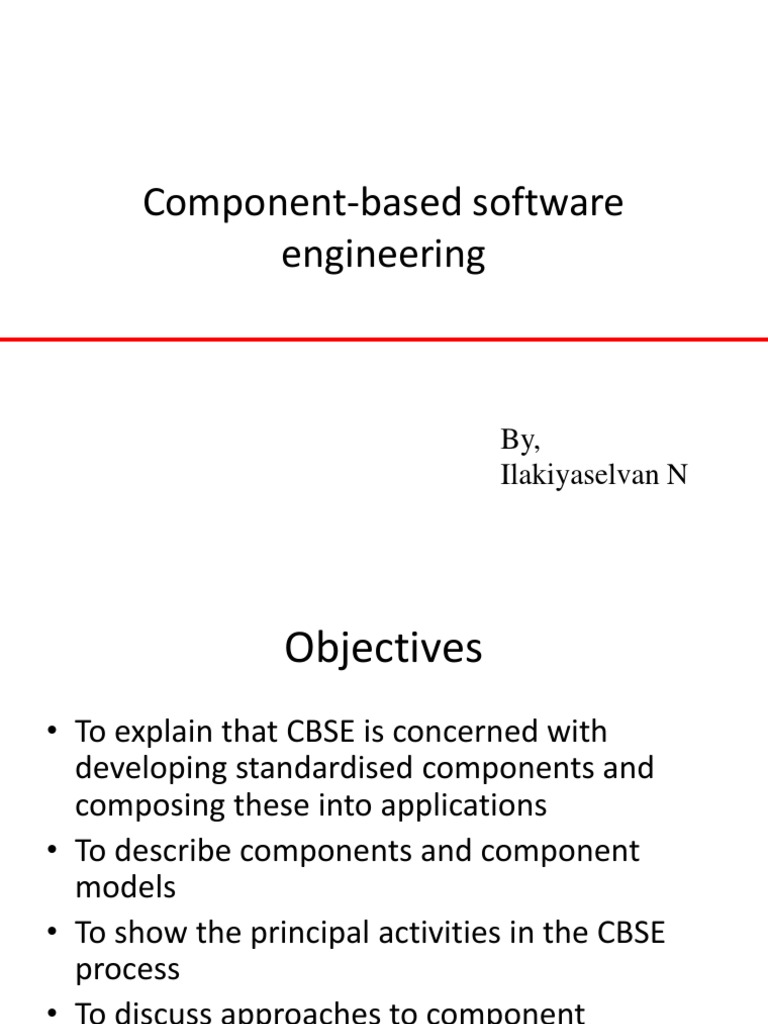 Component-Based Software Engineering | PDF | Component Based Software Engineering | Software ...