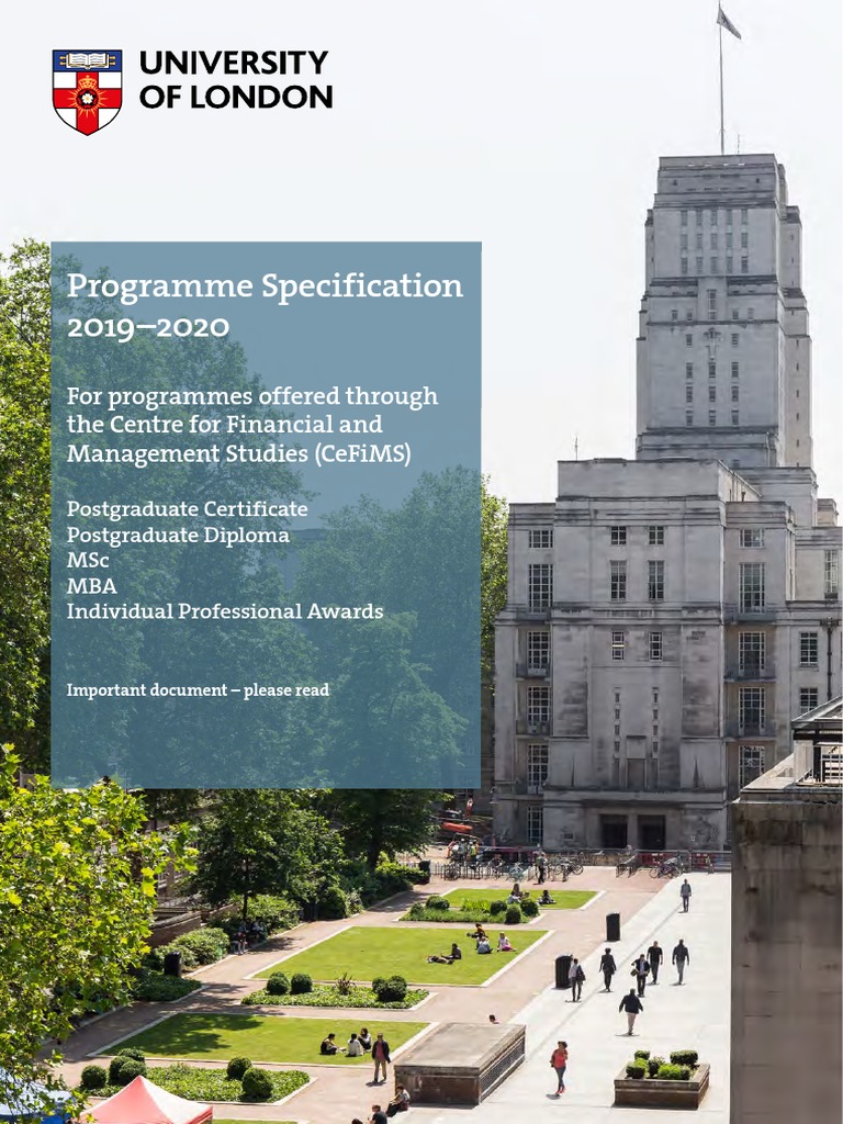 CeFiMS Postgraduate Programmes Guide | PDF | Master's Degree ...