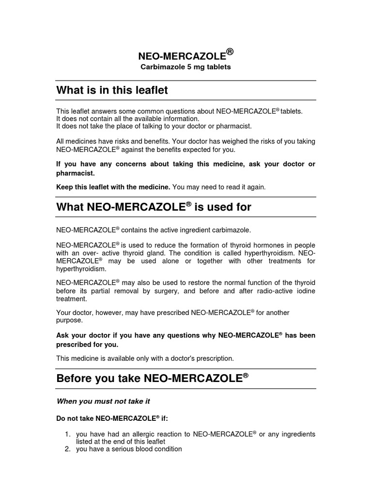 Antithyroid Drugs Information | PDF | Hyperthyroidism | Dose (Biochemistry)