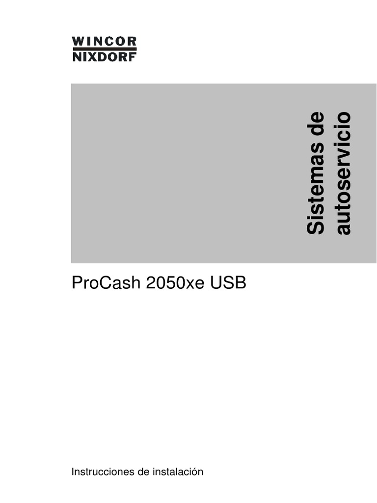 Wincor Nixdorf Procash 2050 - Manual de Instalacion | PDF | Fusible ...