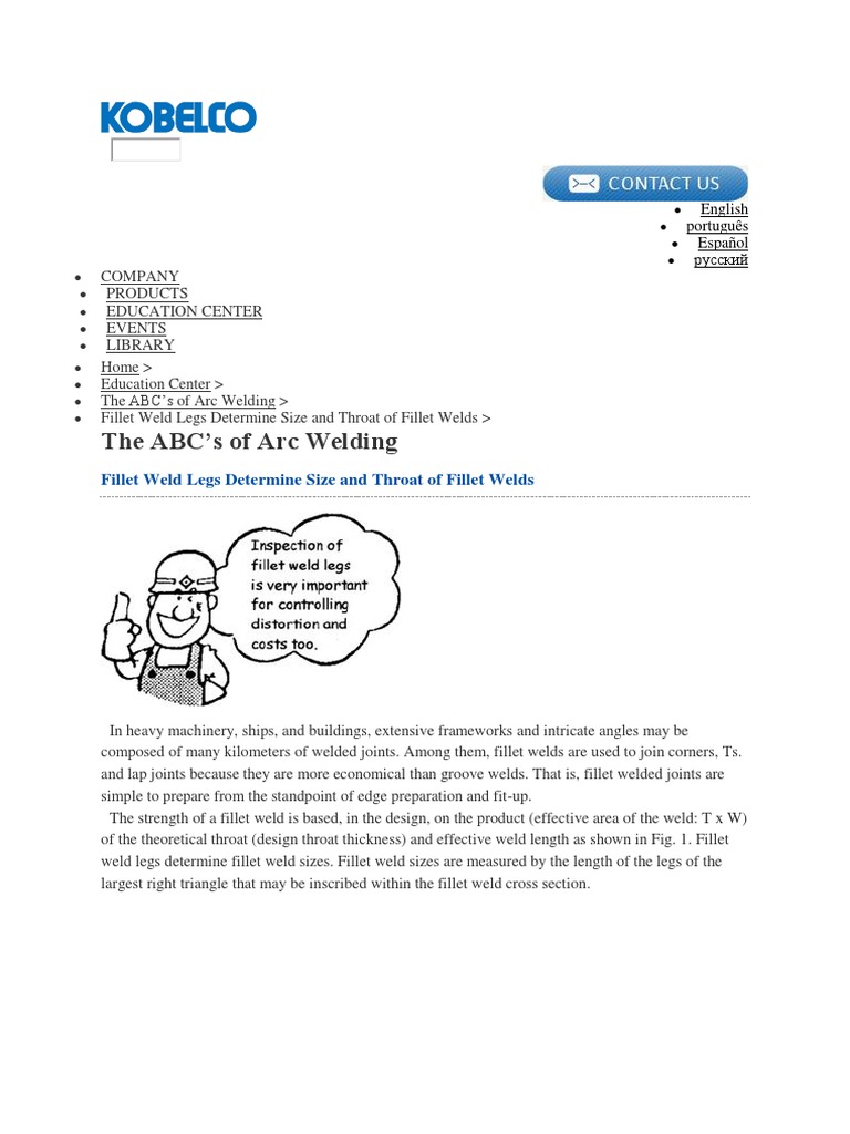 How To Measure Fillet Weld Size | PDF | Welding | Construction