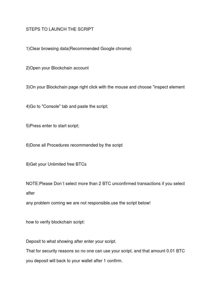 Confirmed Blockchain Script 2020 | PDF | Bitcoin | Financial Technology