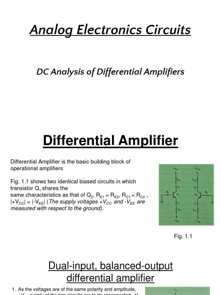 Analog Electronics Circuits | PDF | Amplifier | Electronic Circuits