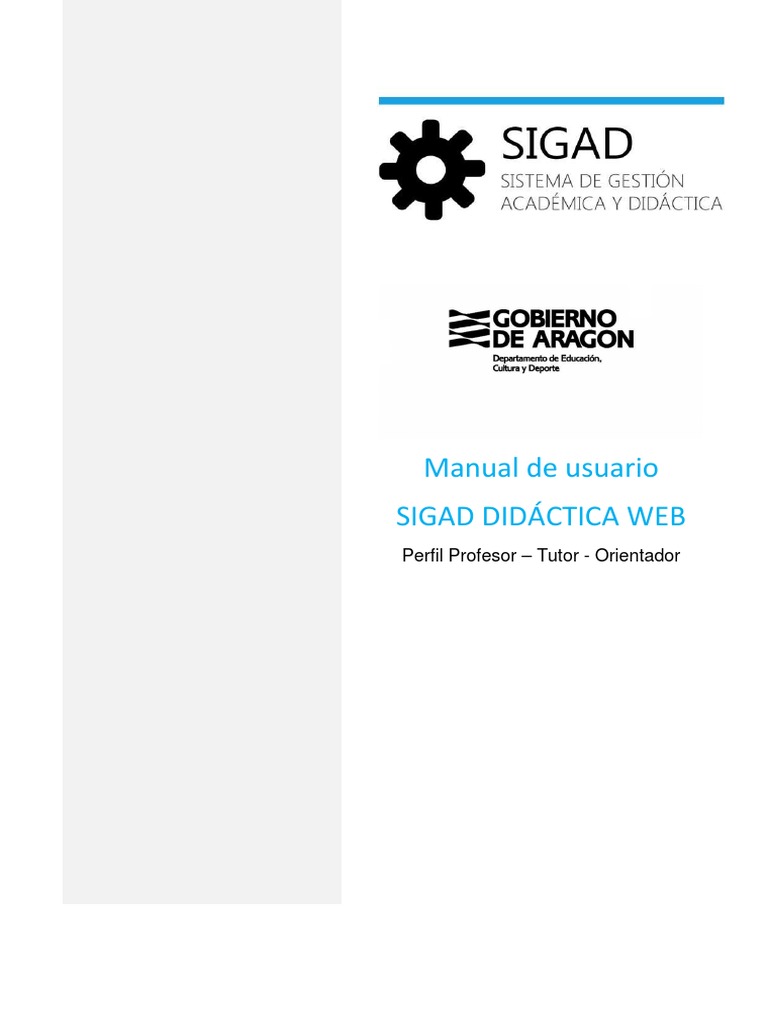 Nuevo Manual Del SIGAD | PDF | Usuario (informática) | Contraseña
