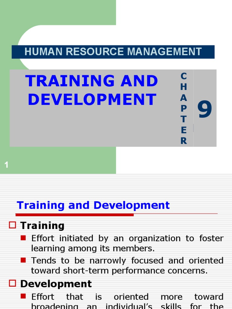 HR Training & Development Guide | PDF | Learning | Pedagogy