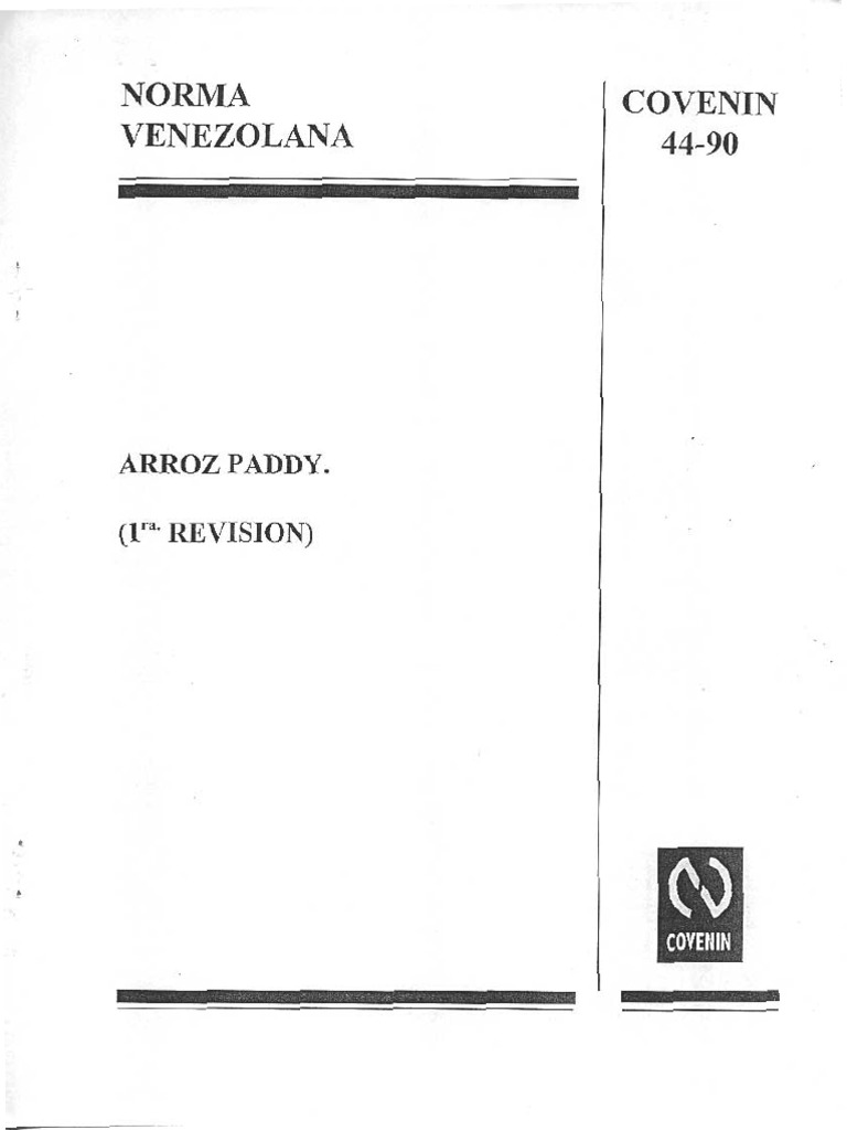 Norma Covenin 44-90 | PDF