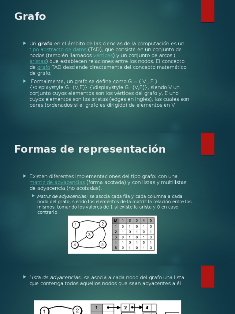 Grafo | PDF | Vértice (teoría de grafos) | Matriz (Matemáticas)