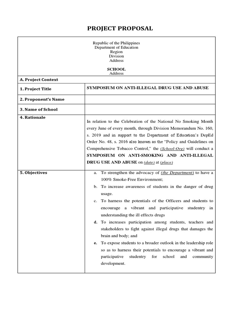 Project Proposal Sample | PDF | Public Sphere