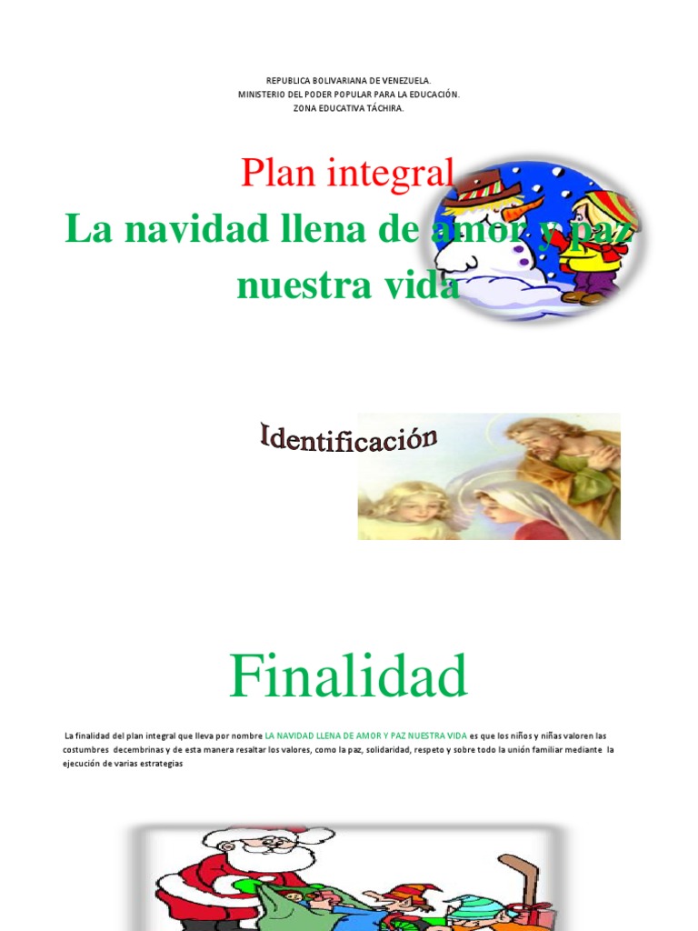 Proyecto de Navidad | PDF | Navidad | Paz