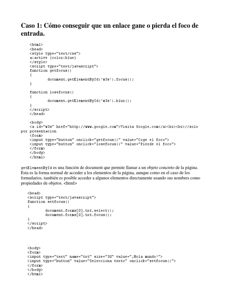 Ejemplos de código-JavaScript | Descargar gratis PDF | Script Java | Función (Matemáticas)