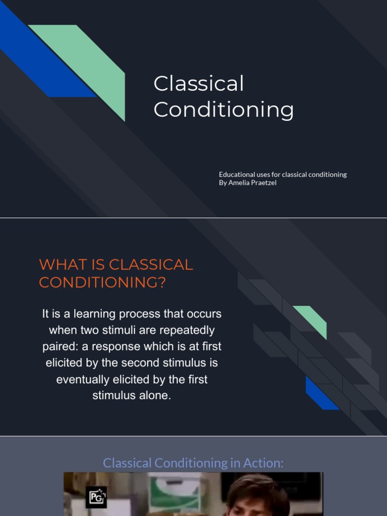 Classical Conditioning Presentation | PDF | Classical Conditioning ...