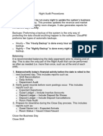 Night Audit Process Overview in OPERA | PDF | Audit | Credit Card