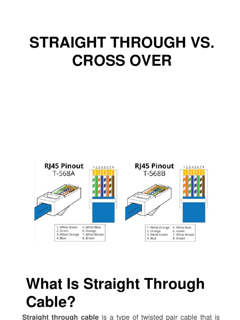 Straight Through VS Cross-Over | PDF | Computer Network | Networks