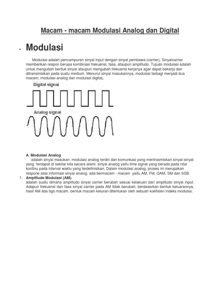 Macam Modulasi | PDF | Sains & Matematika